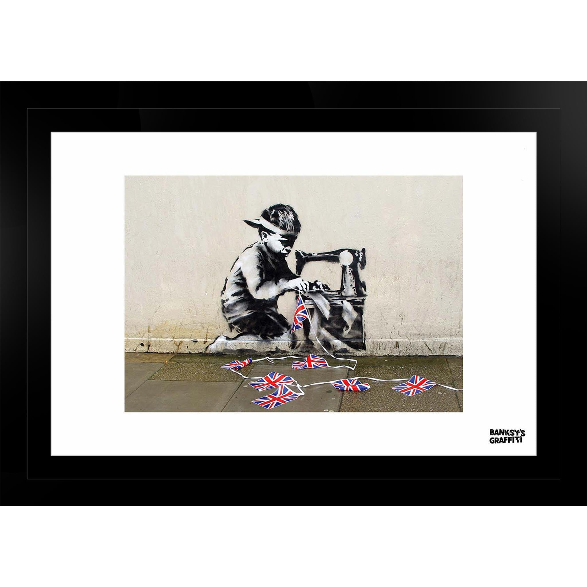 Bunting Boy - Banksy's Graffiti Art – Homekor